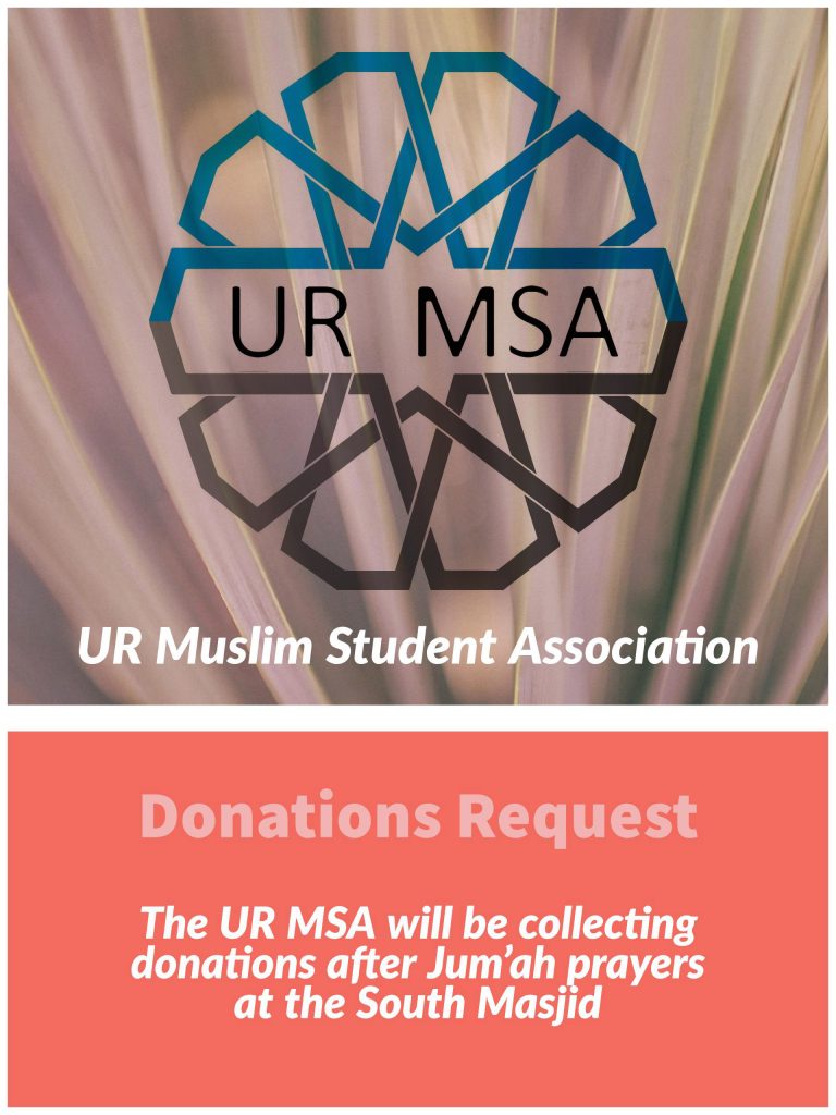 Muslim Students’ Association (MSA) University of Regina Donation ...